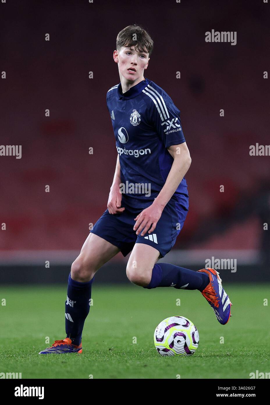 London, UK. 28th Feb, 2025. Danny Armer of Manchester United during the ...