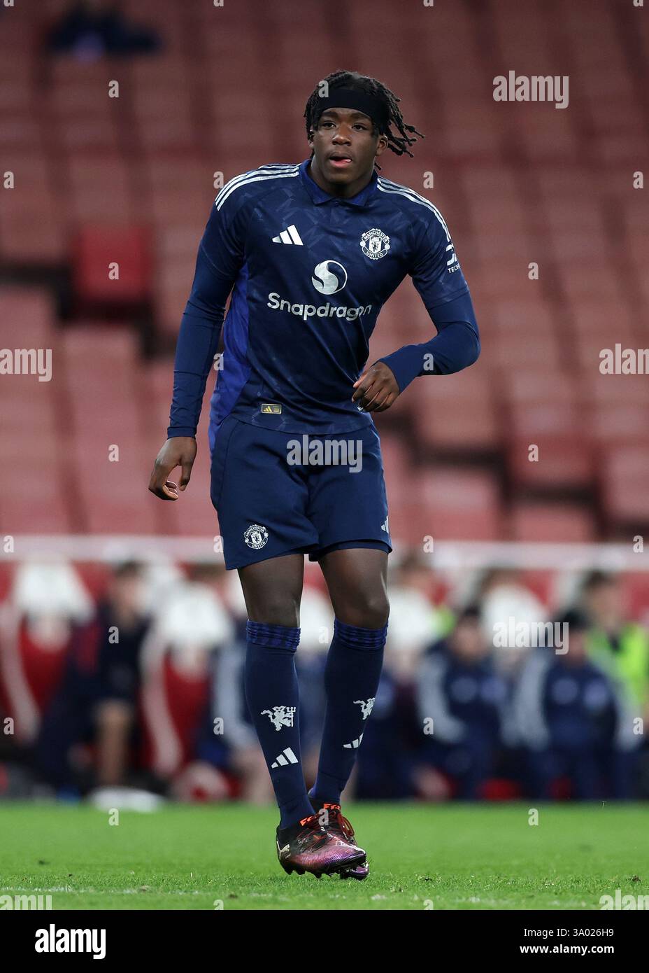 London, UK. 28th Feb, 2025. Godwill Kukonki of Manchester United during ...