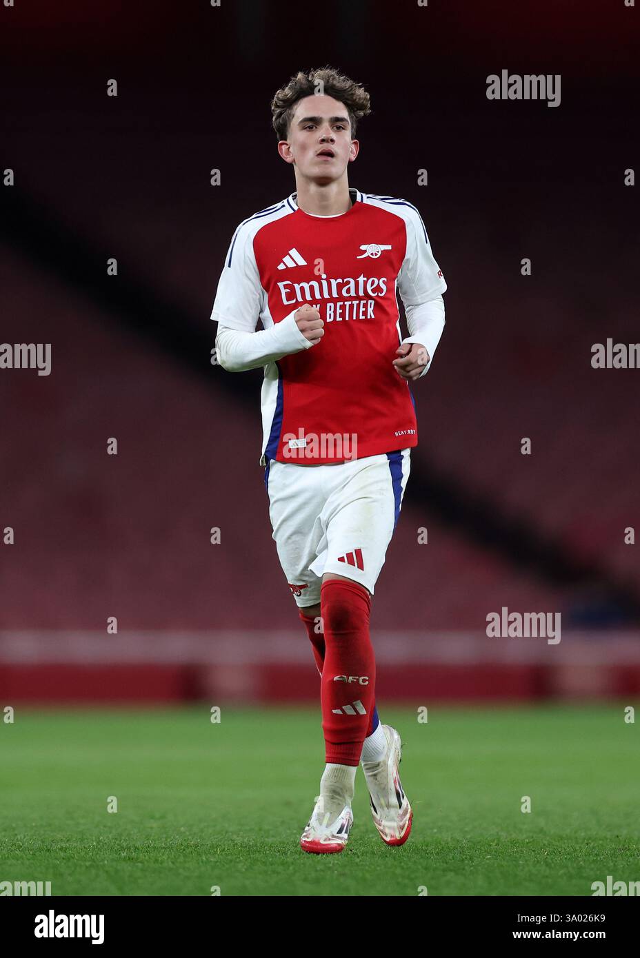 London, UK. 28th Feb, 2025. Max Dowman of Arsenal during the Arsenal ...