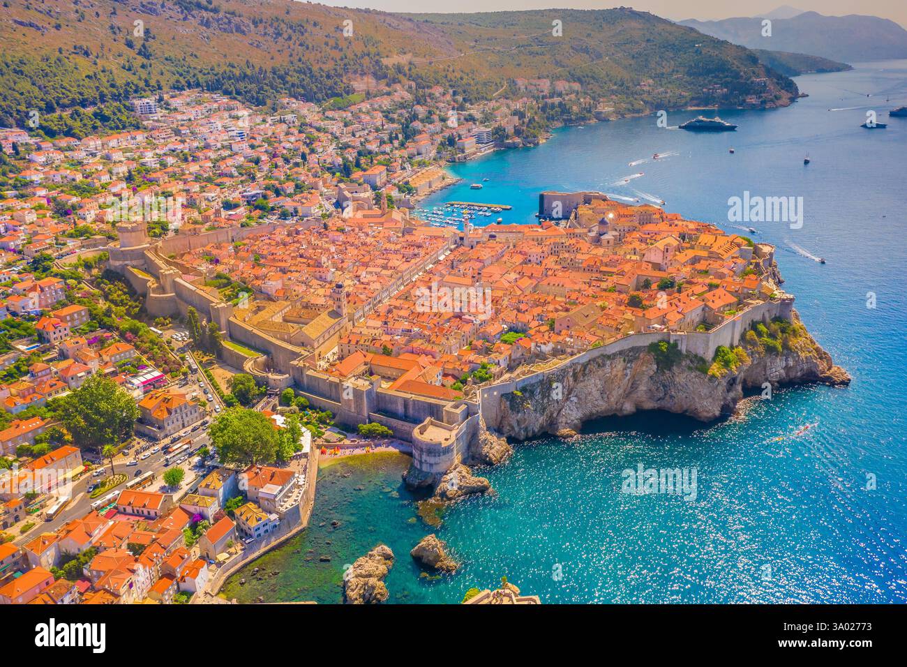 Breathtaking aerial drone view adriatic hi-res stock photography and ...