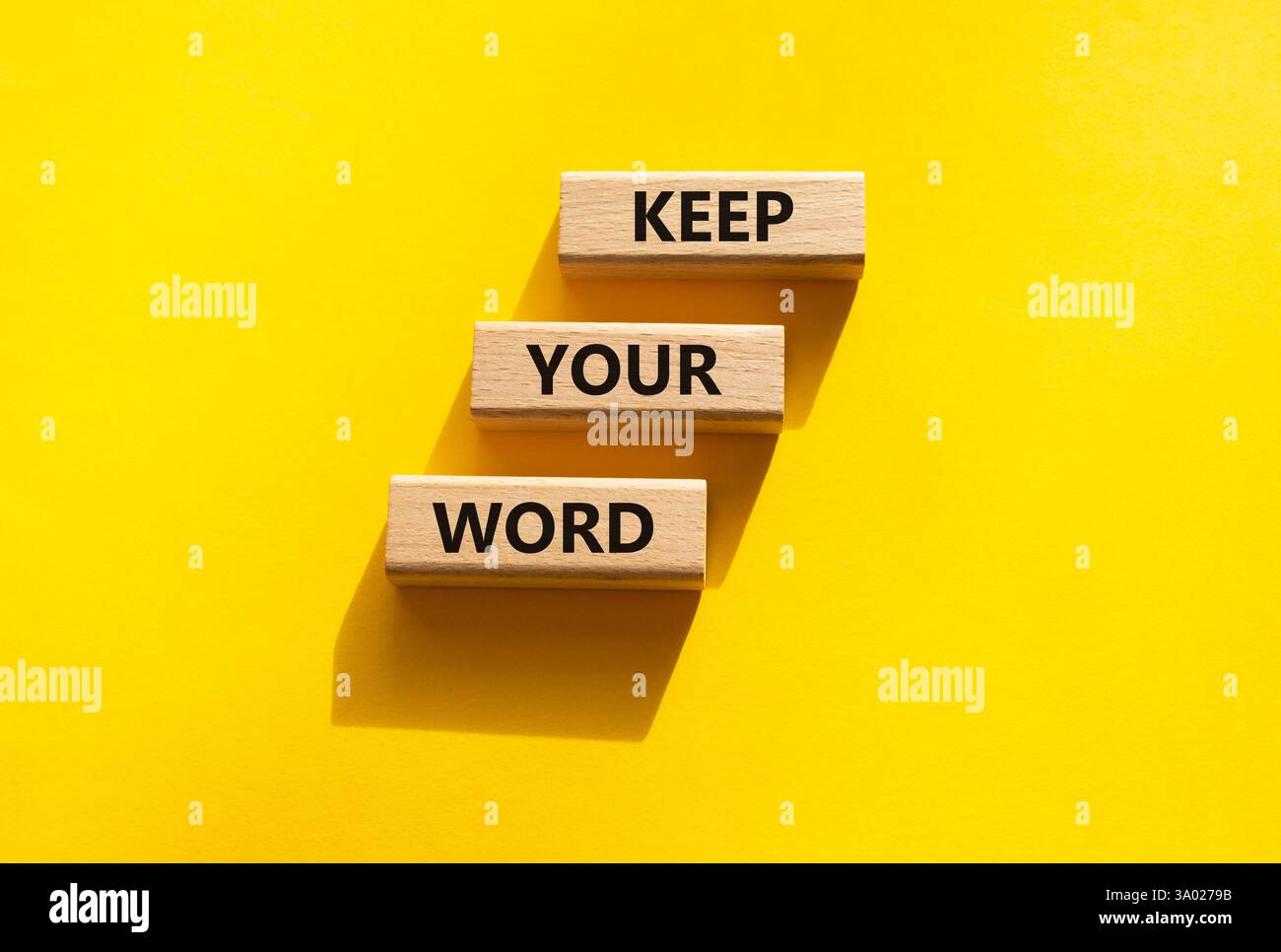 Keep your word symbol. Wooden blocks with words Keep your word ...