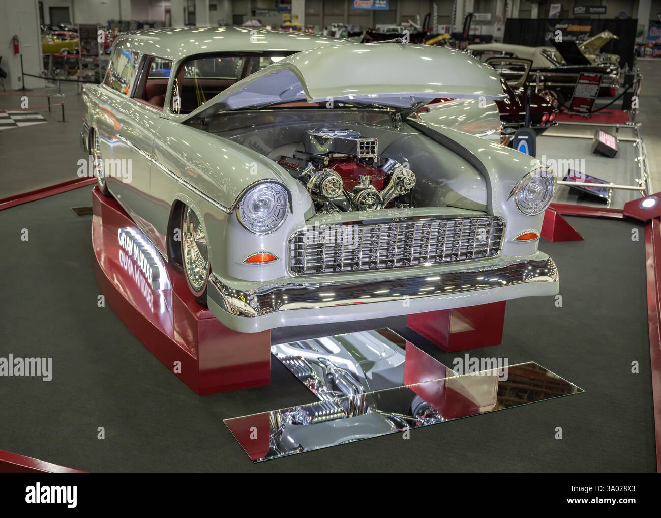 DETROIT, MI/USA - February 28, 2025: "Gray Madder", A custom 1955 ...