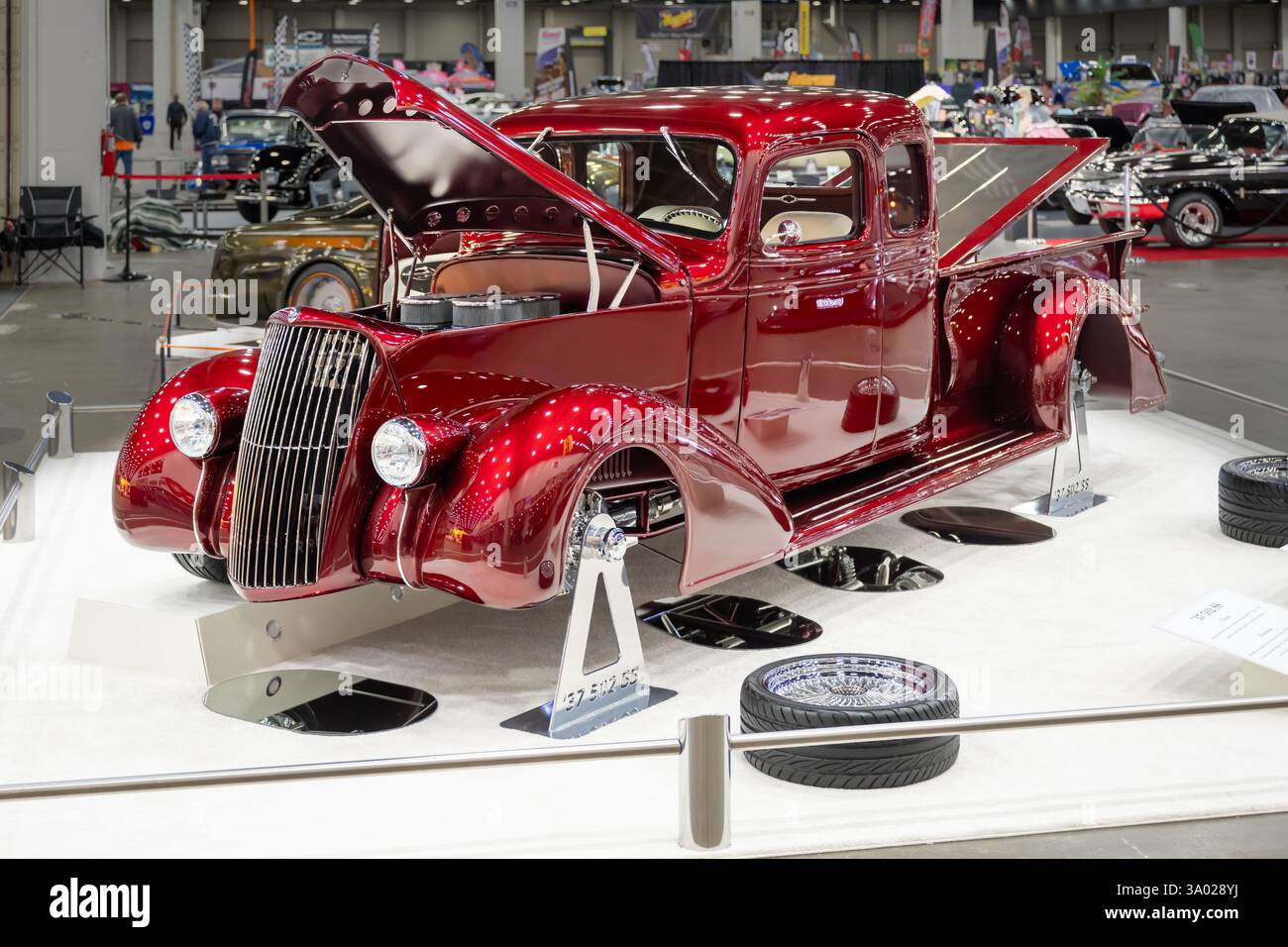 DETROIT, MI/USA - February 28, 2025: “’37 502 SS.”, a custom 1937 Ford ...