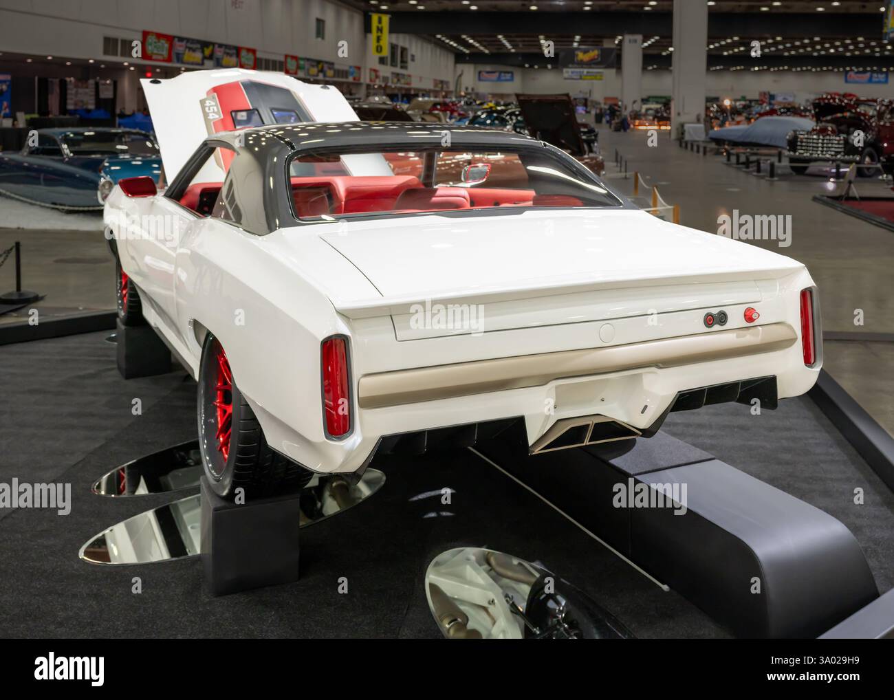 DETROIT, MI/USA - February 28, 2025: A custom 1970 Chevrolet Monte ...