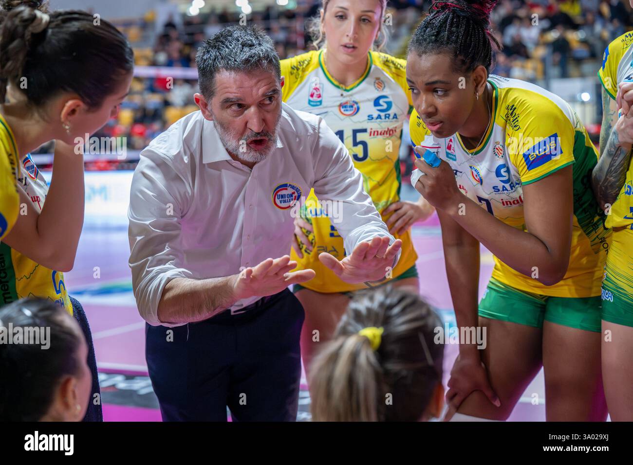 Rome, Italy. 01st Mar, 2025. Michele Marchiaro of Pinerolo and his team ...