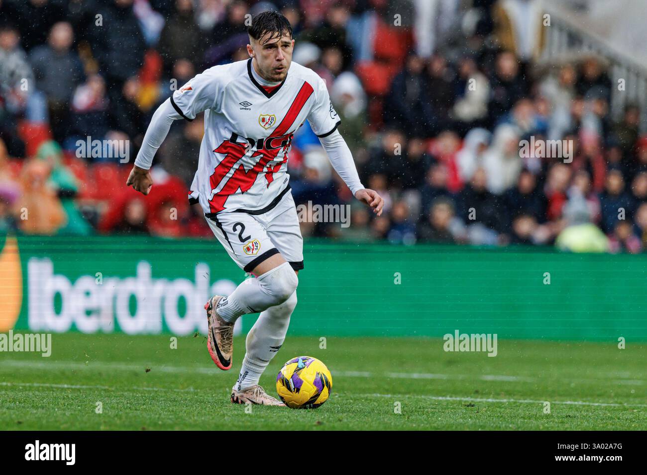 Andrei Florin Ratiu (Rayo Vallecano) seen in action during the LaLiga ...