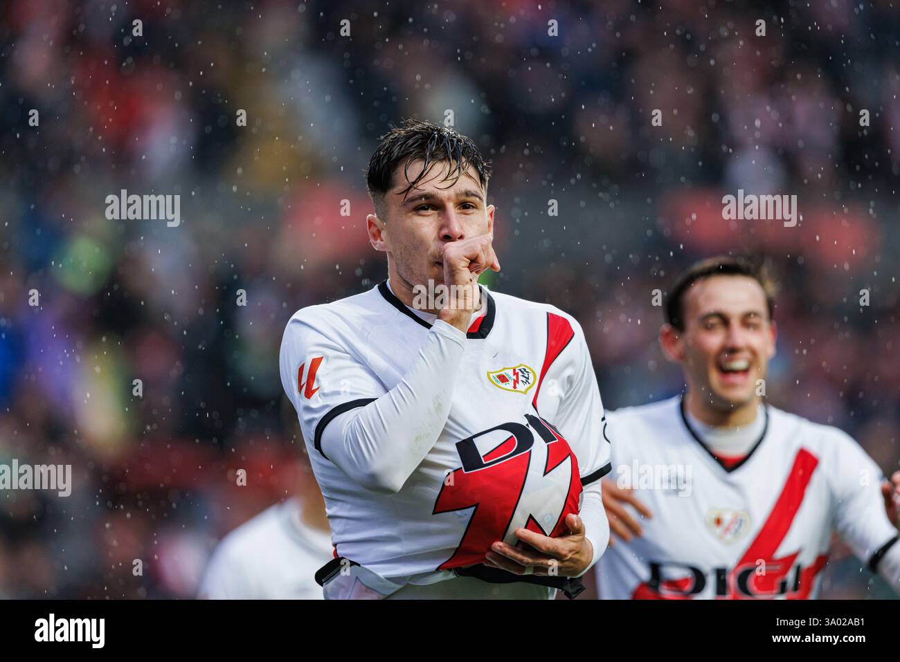 Madrid, Spain. 01st Mar, 2025. Andrei Florin Ratiu (Rayo Vallecano) seen in action during the ...