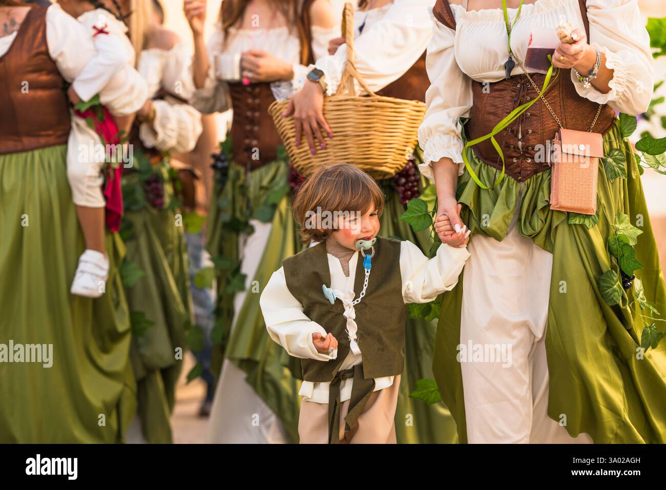 Altura, Portugal, March 1, 2025. Dressed in charming traditional ...
