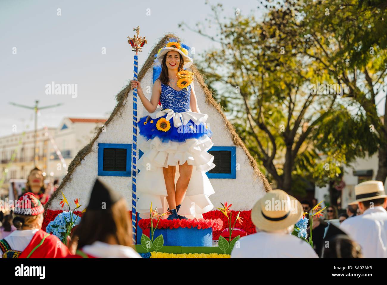 Altura, Portugal, March 1, 2025. Vibrant carnival parade in Altura ...