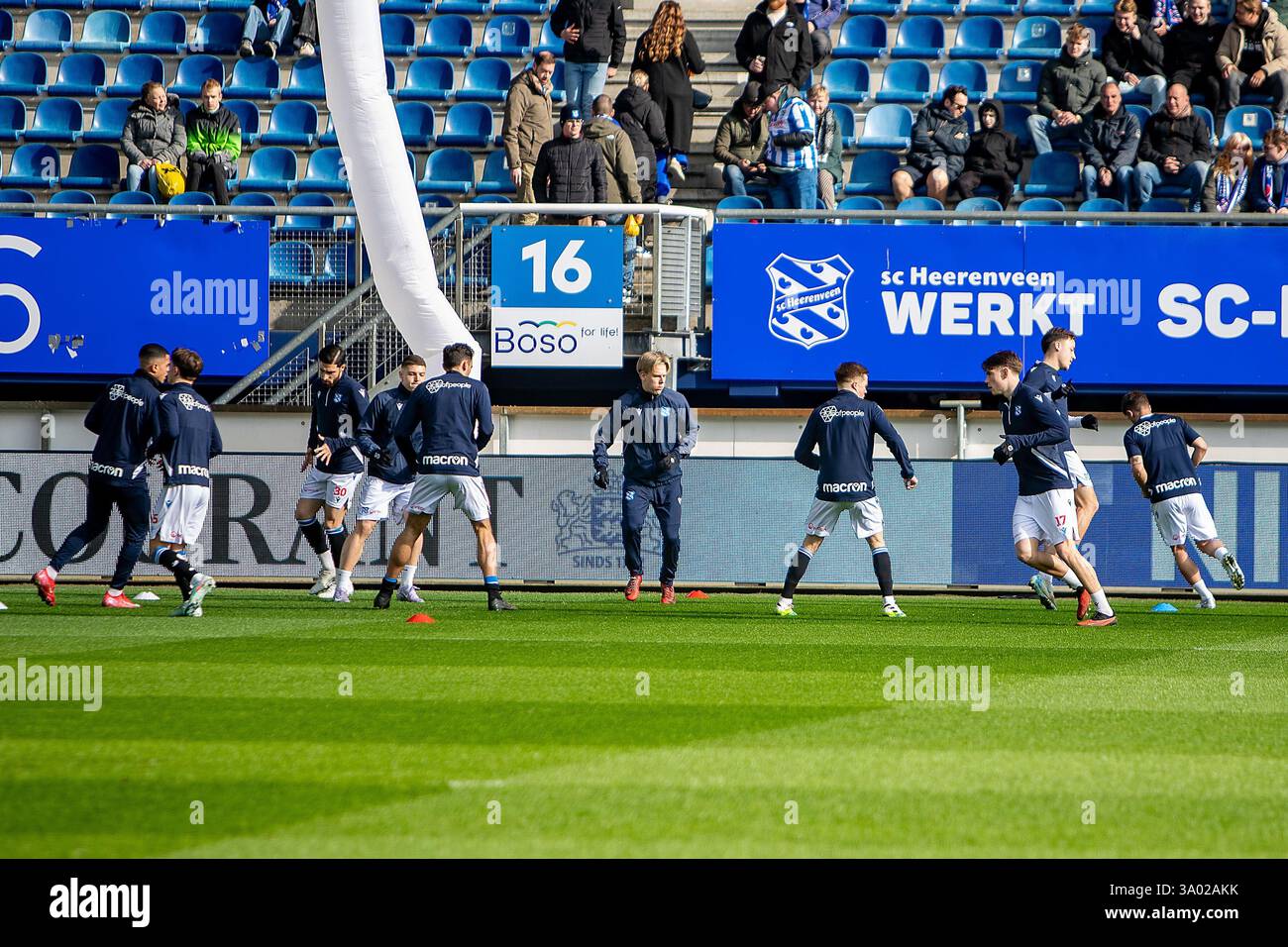 Heerenveen, Netherlands. 02nd Mar, 2025. HEERENVEEN - 02-03-2025, Abe Lenstra Stadion. Dutch ...