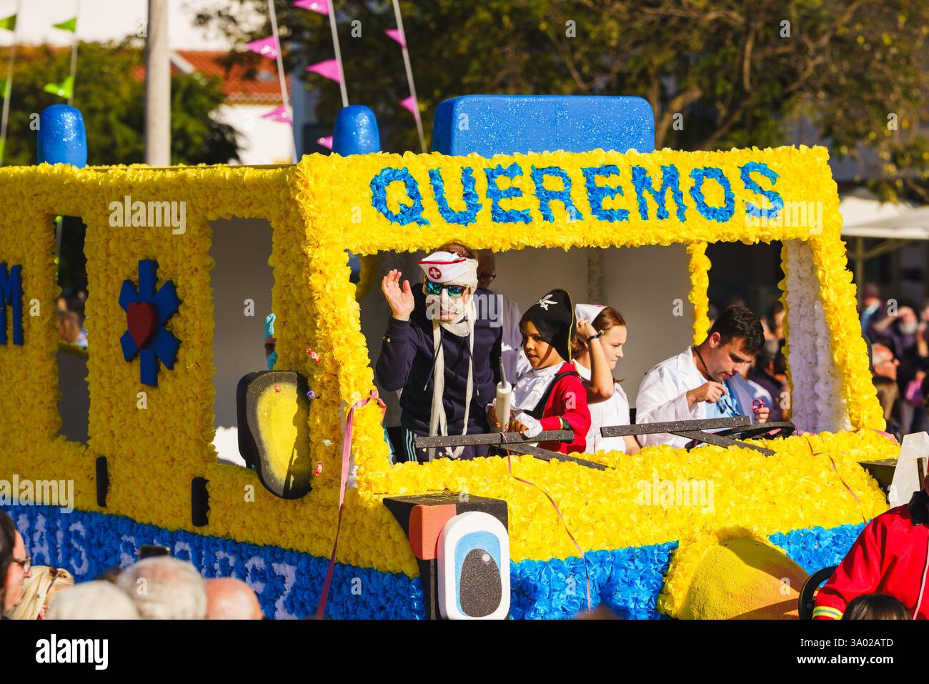 Altura, Portugal, March 1, 2025. Humor and creativity shine as a ...