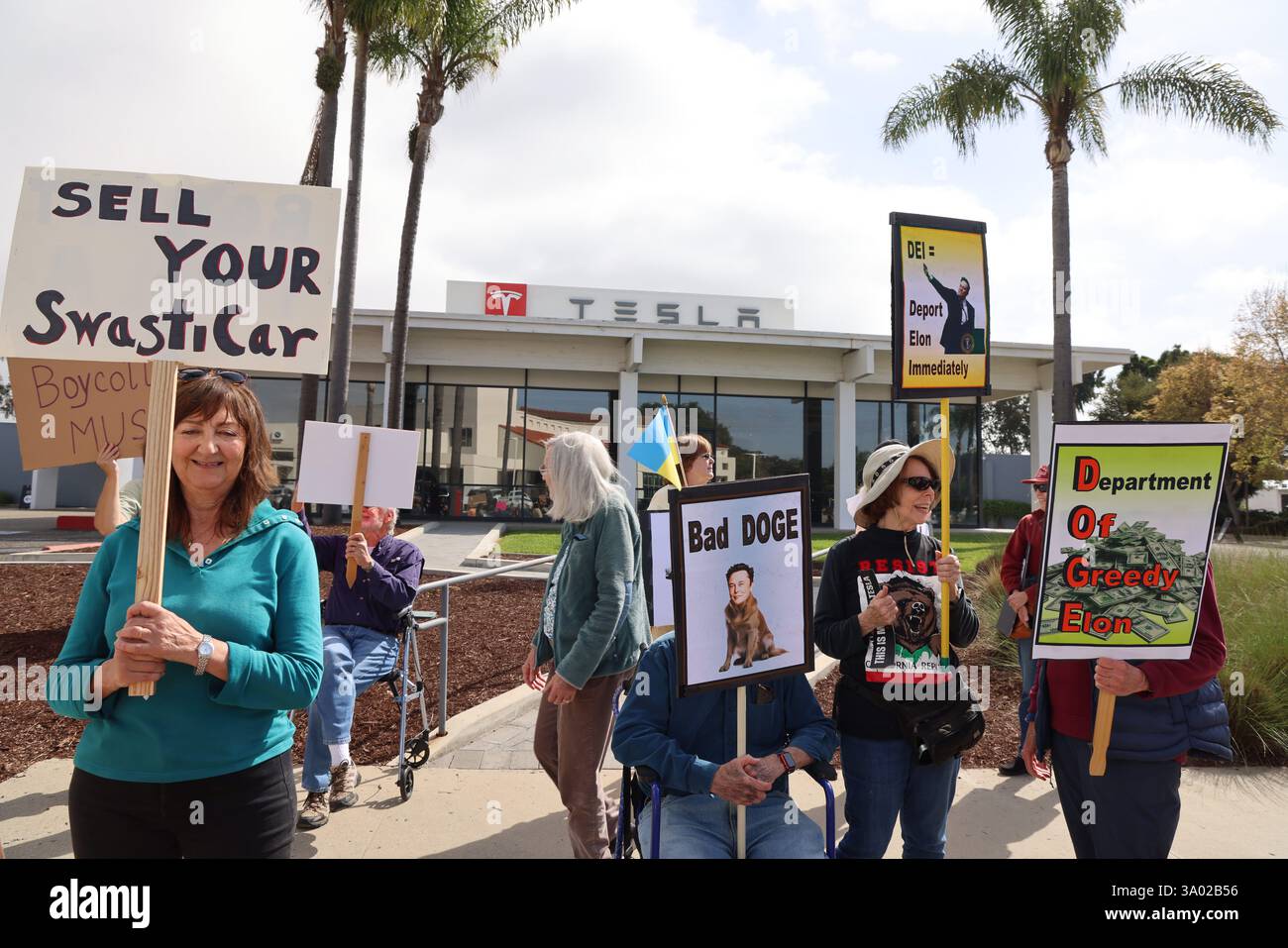 Santa Barbara, Ca, USA. 1st Mar, 2025. Sell Your Swasticar"" sign and ...