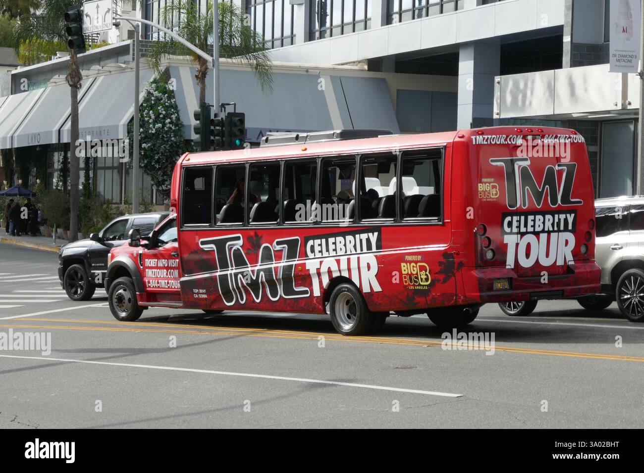 Los Angeles, California, USA 1st March 2025 TMZ Celebrity Tour Bus on ...