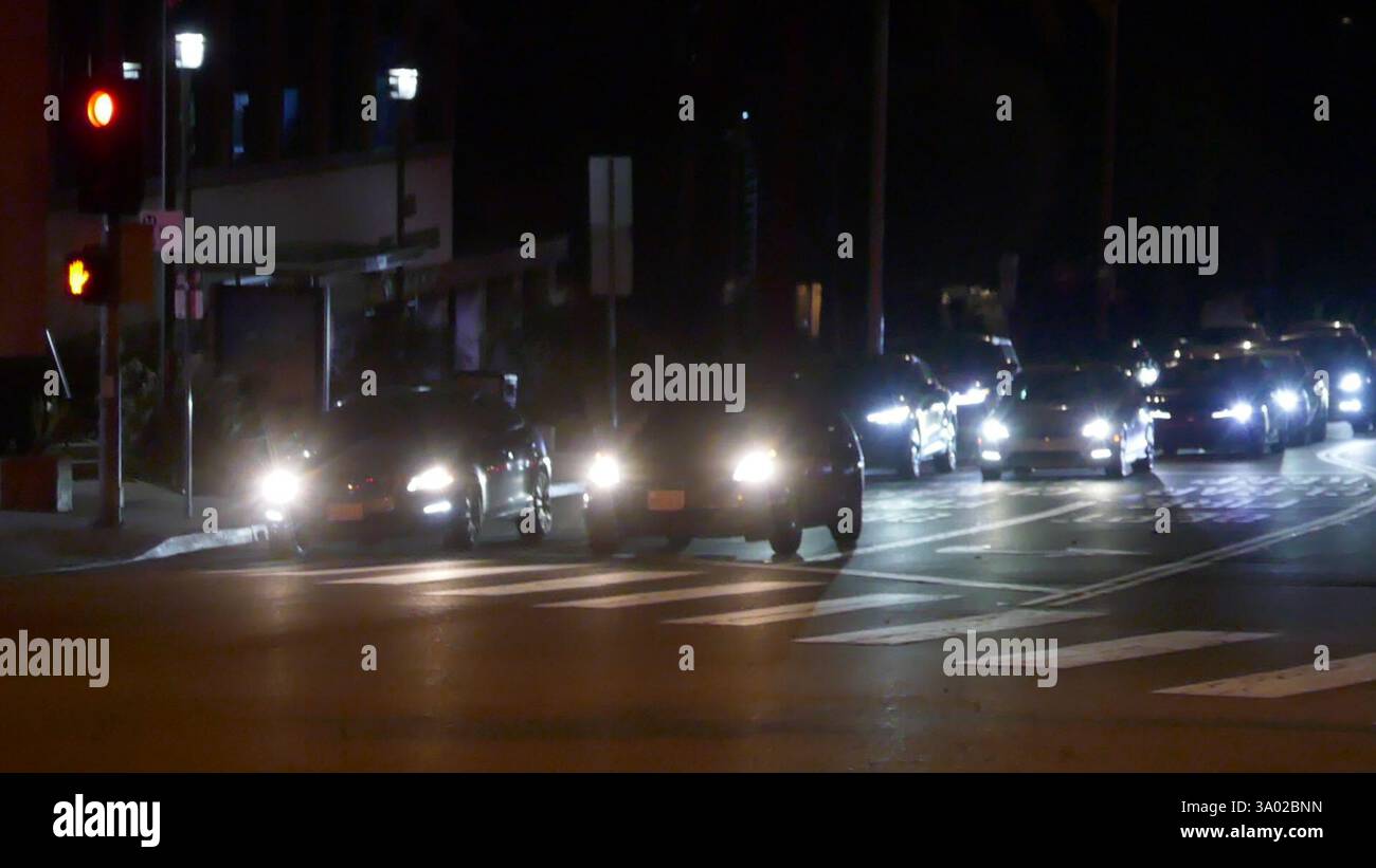Los Angeles, California, USA 1st March 2025 Cars ignoring Keep Clear ...
