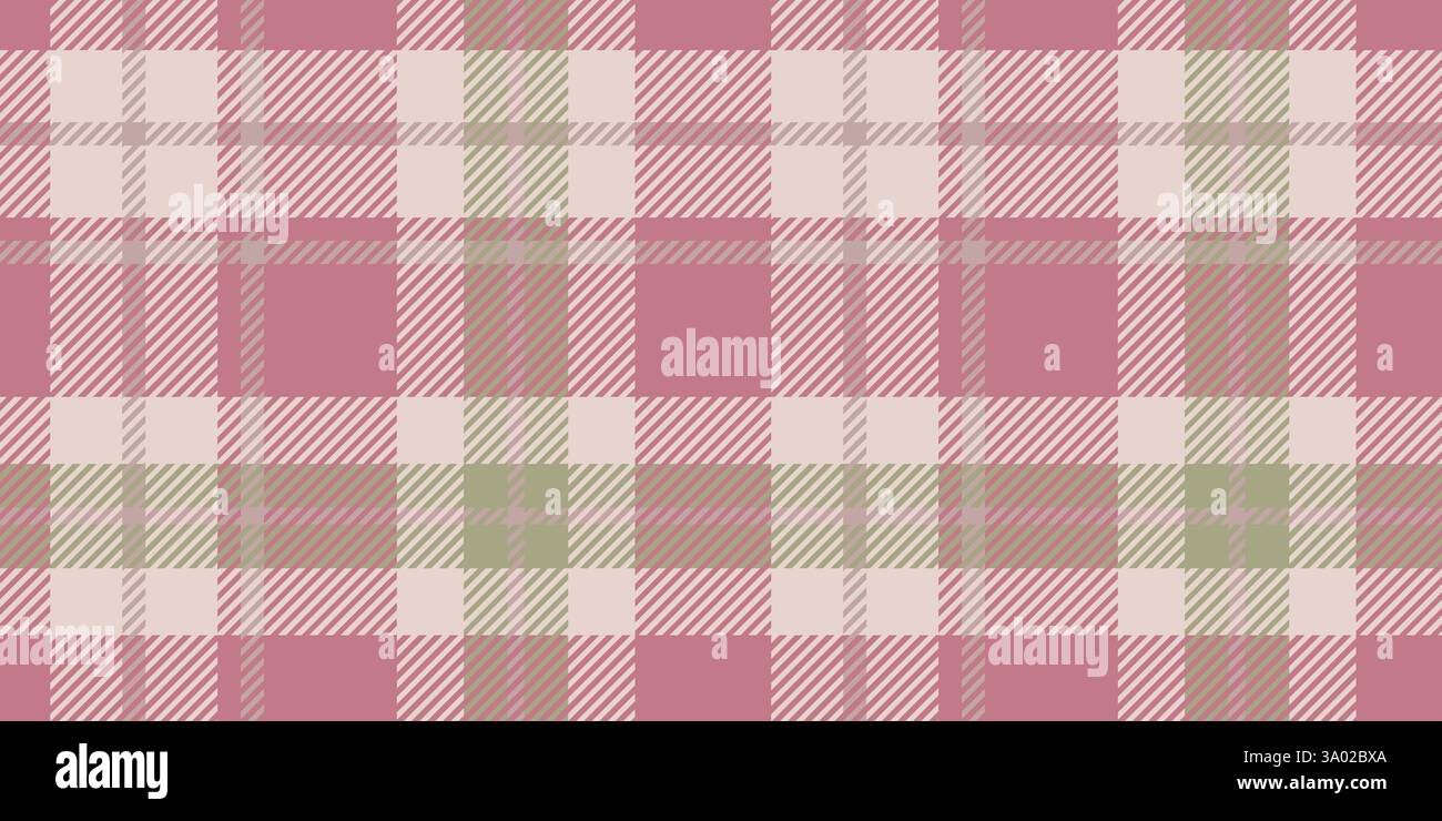 Seamless plaid pattern in muted beige, light pink, and olive green ...