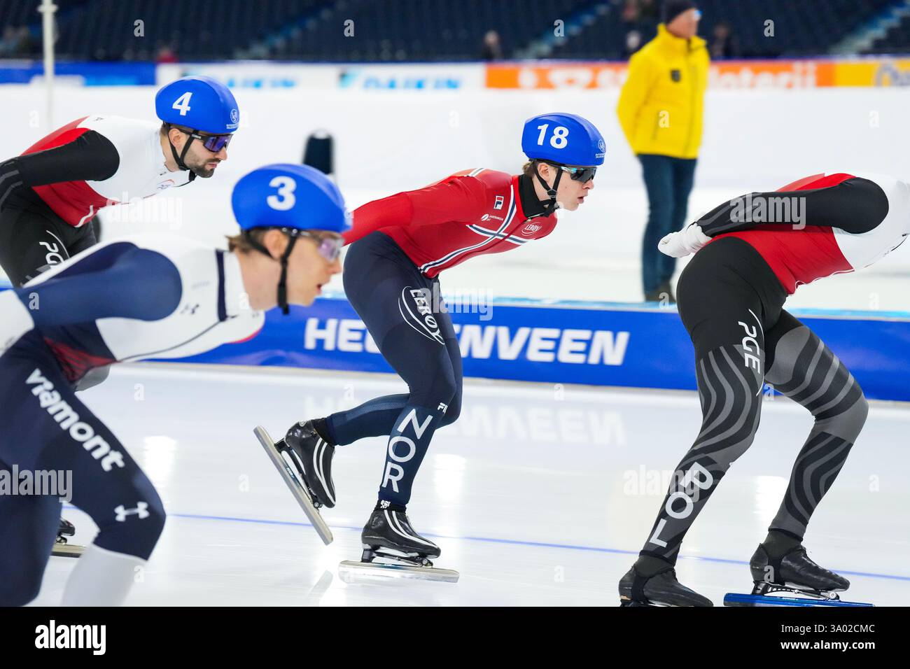 HEERENVEEN, NETHERLANDS - MARCH 2: Finn Elias Haneberg of Norway during ...
