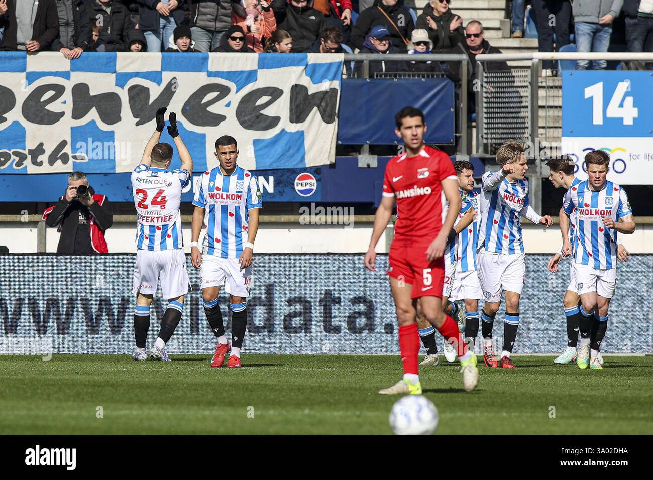 HEERENVEEN - 02-03-2025, Abe Lenstra Stadion. Dutch Eredivisie Football 2024/2025, during the ...
