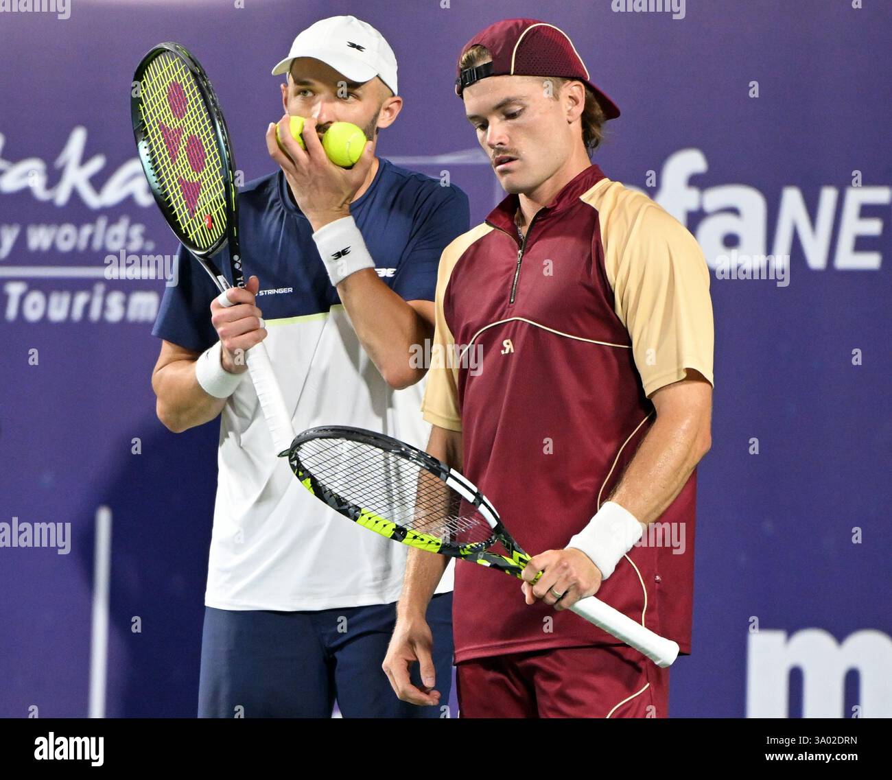 Bengaluru, India. 1st March, 2025. Top-seeded duo Anirudh Chandrasekar ...