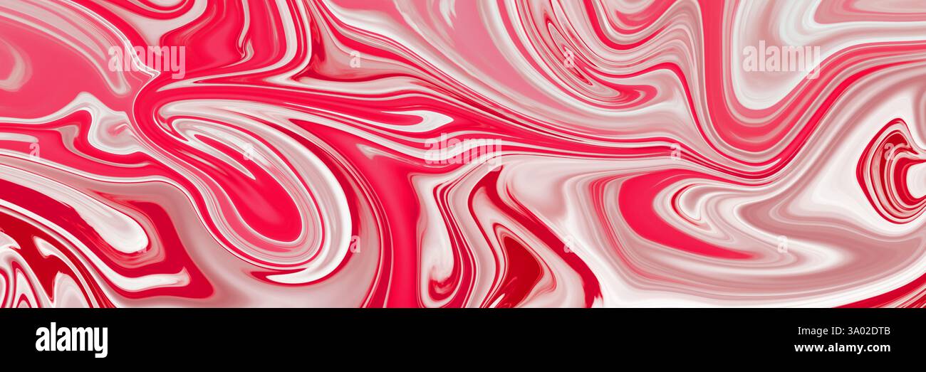 Abstract red and white swirls creating a mesmerizing visual pattern ...