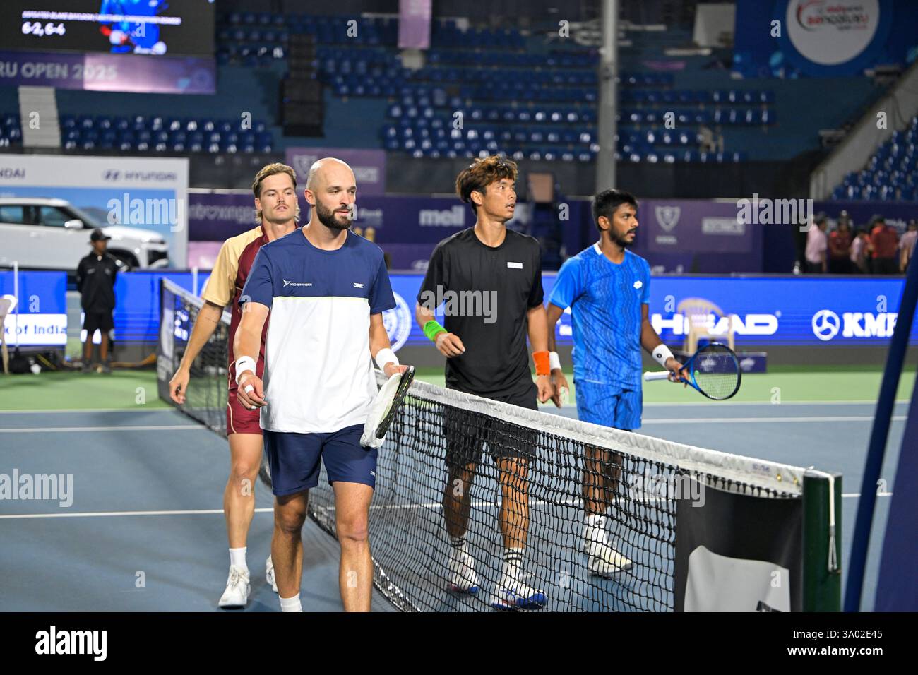 Bengaluru, India. 1st March, 2025. Top-seeded duo Anirudh Chandrasekar ...