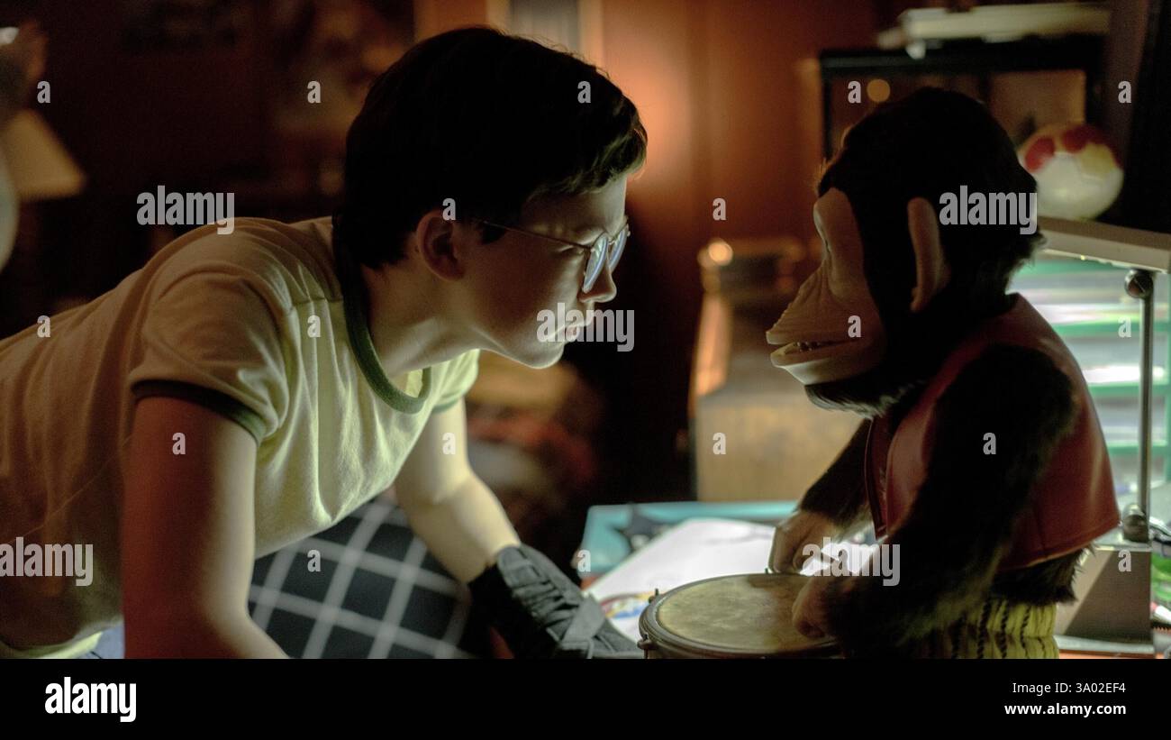 CHRISTIAN CONVERY in THE MONKEY (2025), directed by OSGOOD PERKINS. Credit: Atomic Monster ...