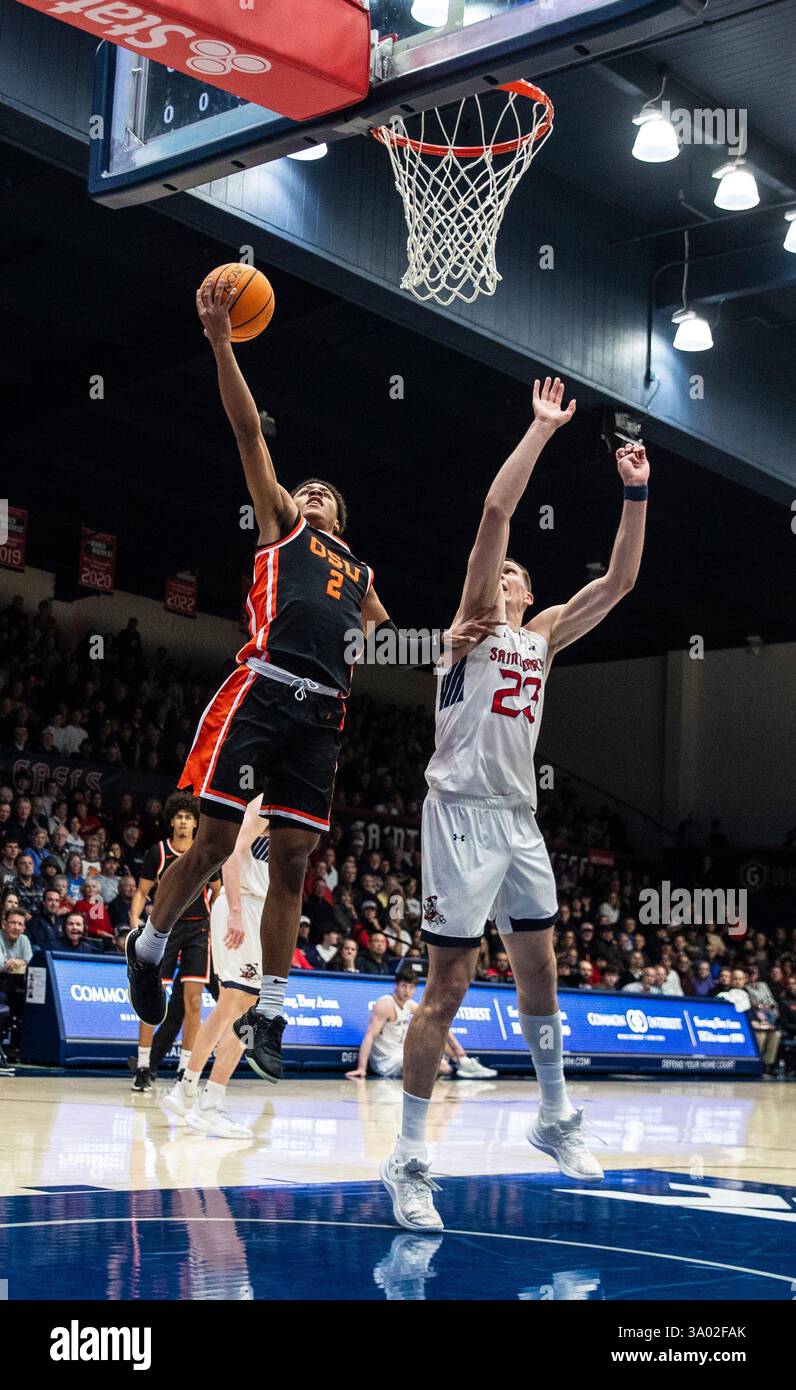 March 01 2025 Moraga, CA U.S.A CAPTION CORRECTION: Oregon State guard ...