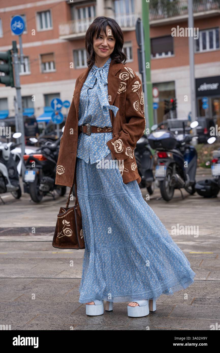 Milan, Italy. 01st Mar, 2025. Asia Argento Milano Fashion Week - Women ...