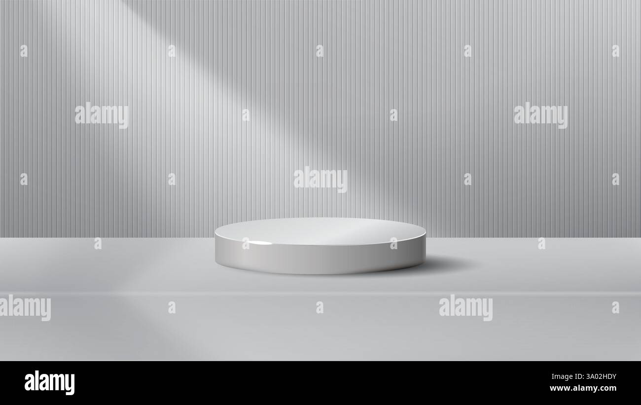 White podium elegant stripped background luxury empty presentation ...