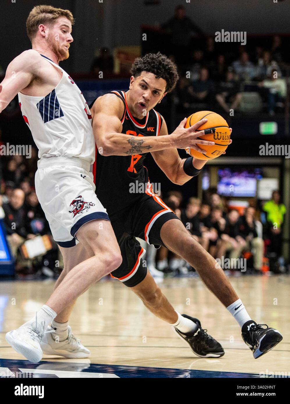 March 01 2025 Moraga, CA U.S.A. Oregon State forward Michael Rataj (12 ...
