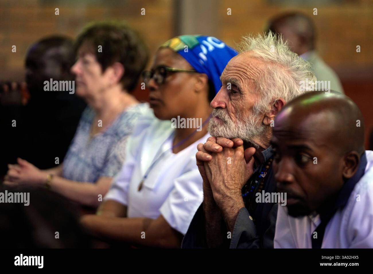 Faithful attend a spiritual celebration praying for the health of Pope ...