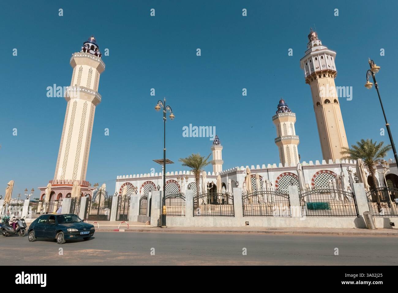 Outside view architecture details of Touba Mosque in Touba Senegal ...