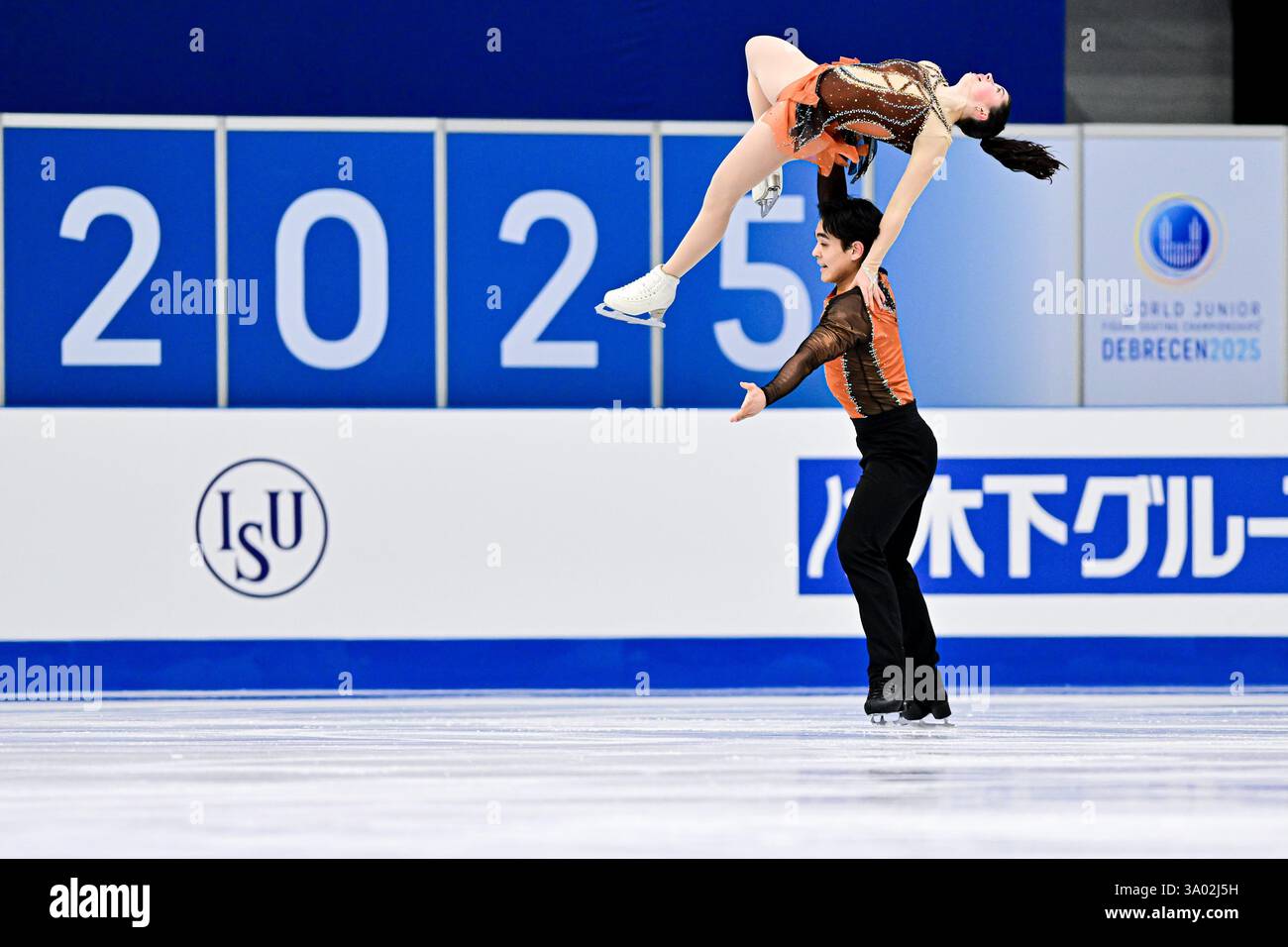 Olivia FLORES & Luke WANG (USA), during Junior Pairs Free Skating, at ...