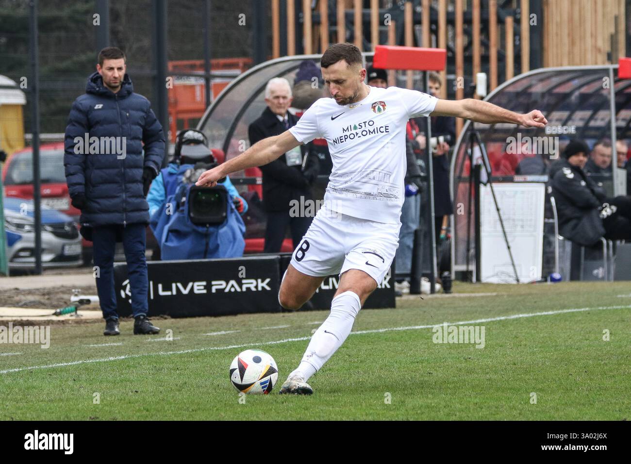 Krakow, Poland, 2nd March, 2025, football 2024 2025 PKO BP Ekstraklasa ...