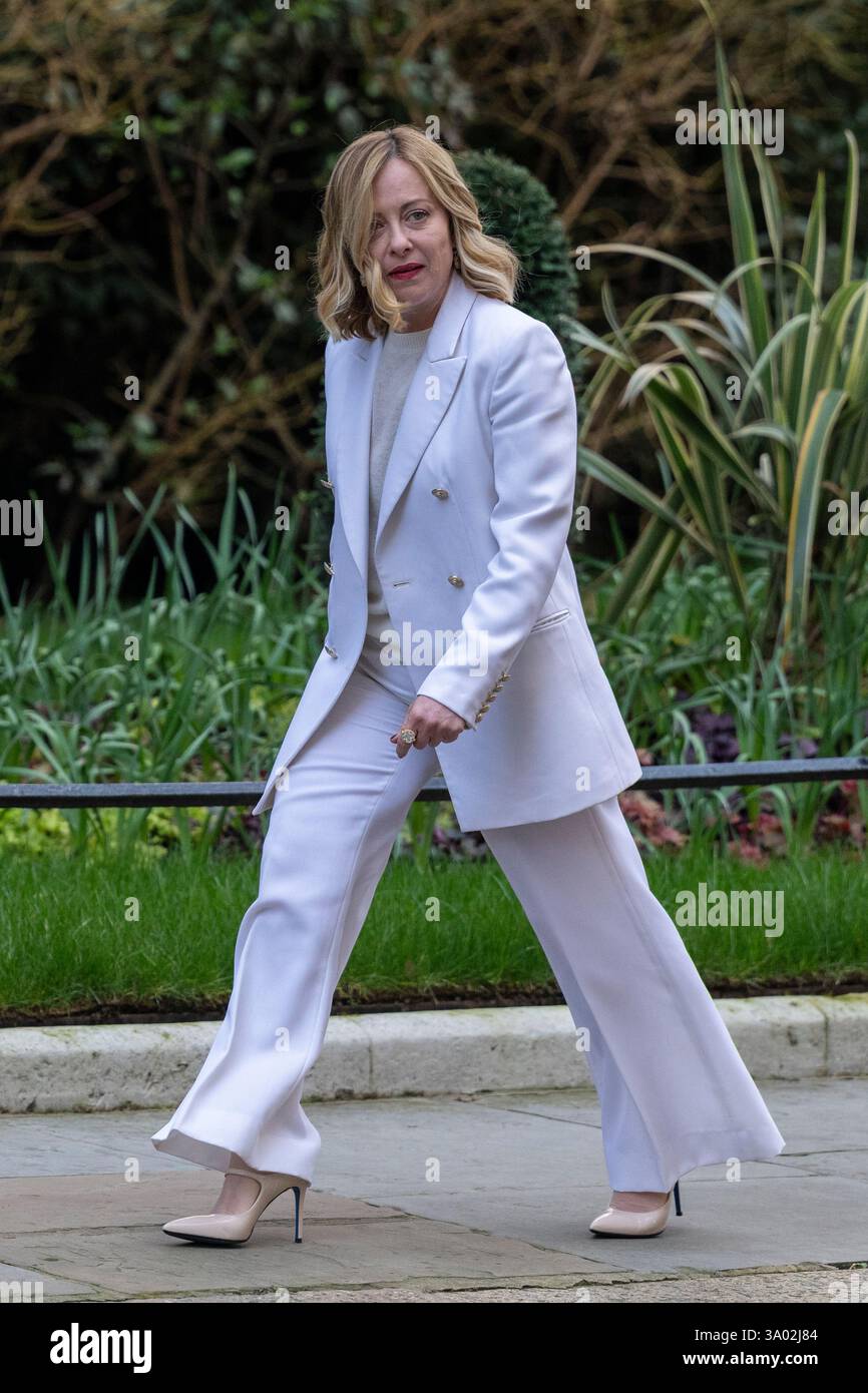 London, UK. 2 March 2025. Prime Minister of Italy, Giorgia Meloni ...