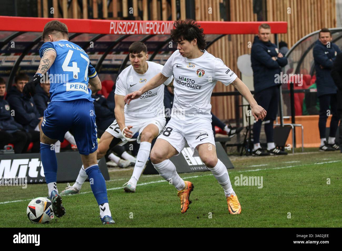 Krakow, Poland, 2nd March, 2025, football 2024 2025 PKO BP Ekstraklasa ...