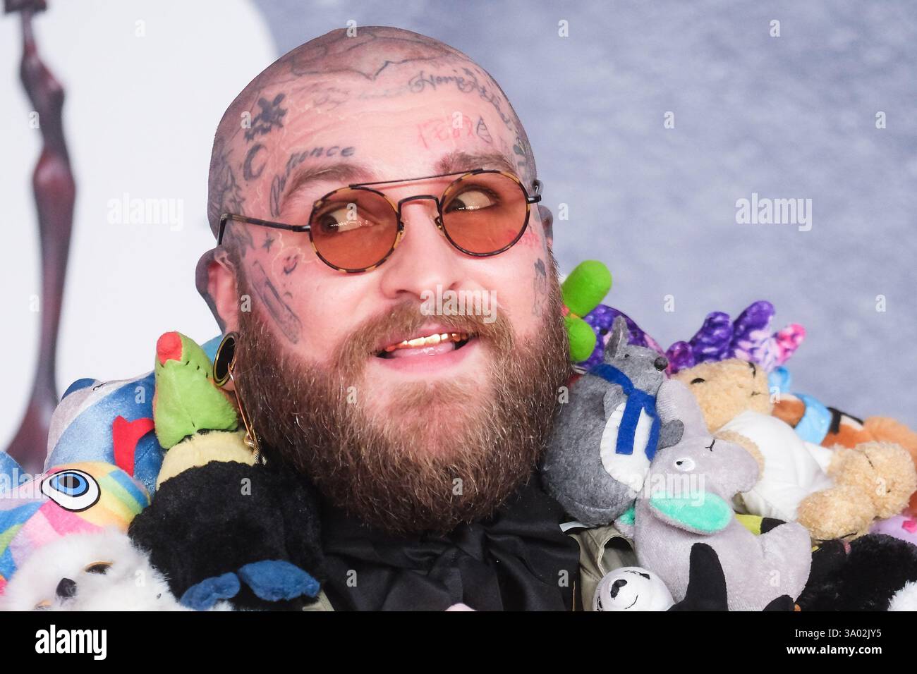 London, UK. 1st Mar, 2025. Teddy Swims seen at the The BRIT Awards ...