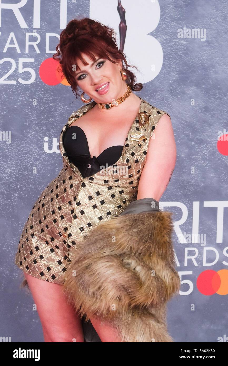 London, UK. 1st Mar, 2025. CMAT ; Ciara Mary-Alice Thompson seen at the The BRIT Awards, 2025 ...