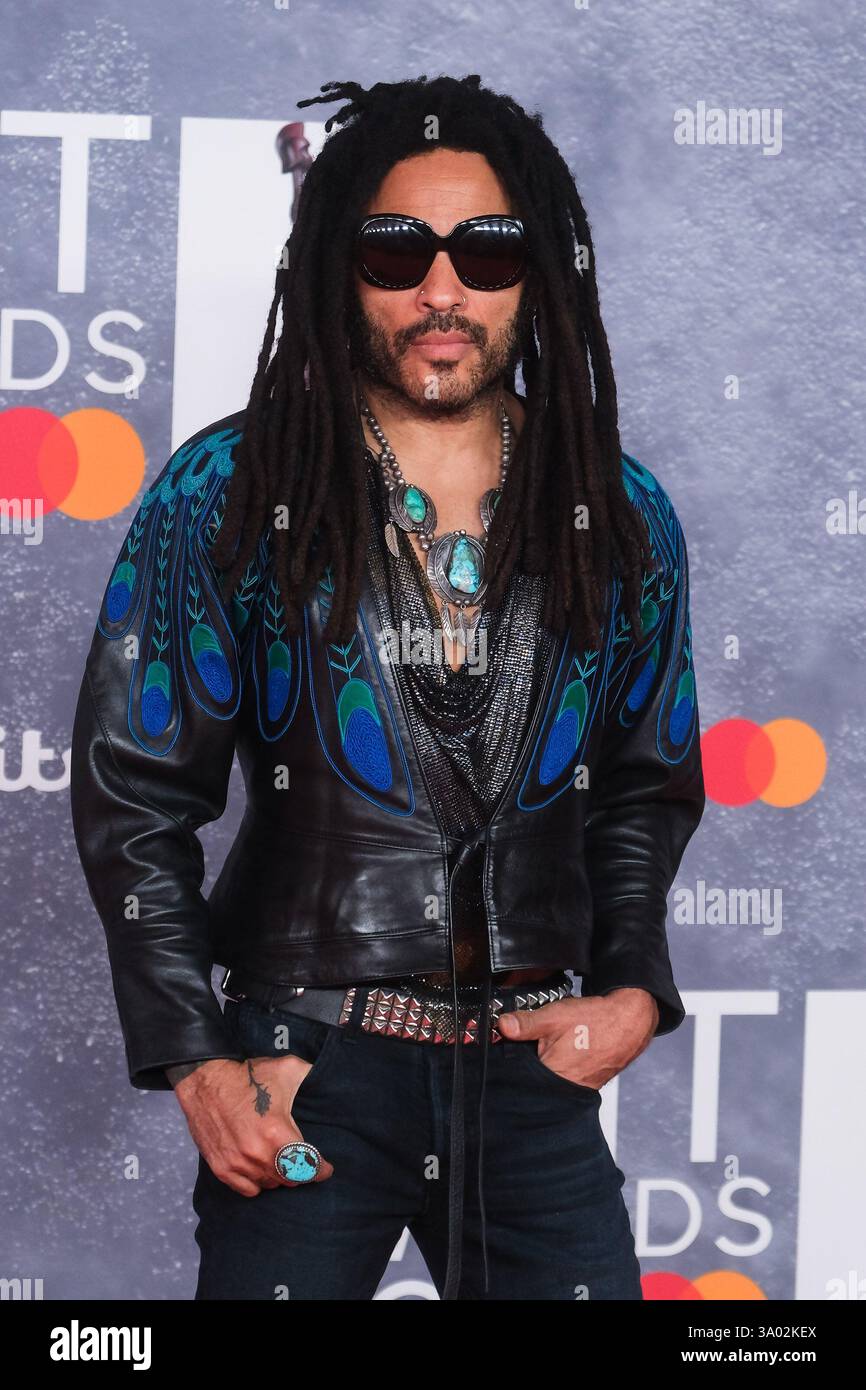 London, UK. 1st Mar, 2025. Lenny Kravitz seen at the The BRIT Awards ...