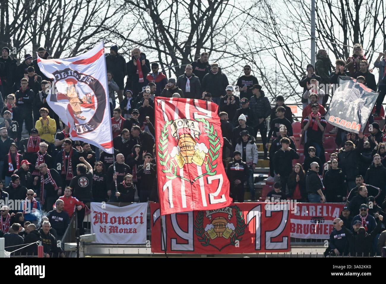 AC Monza's supporters during twenty-seventh Serie A soccer match ...