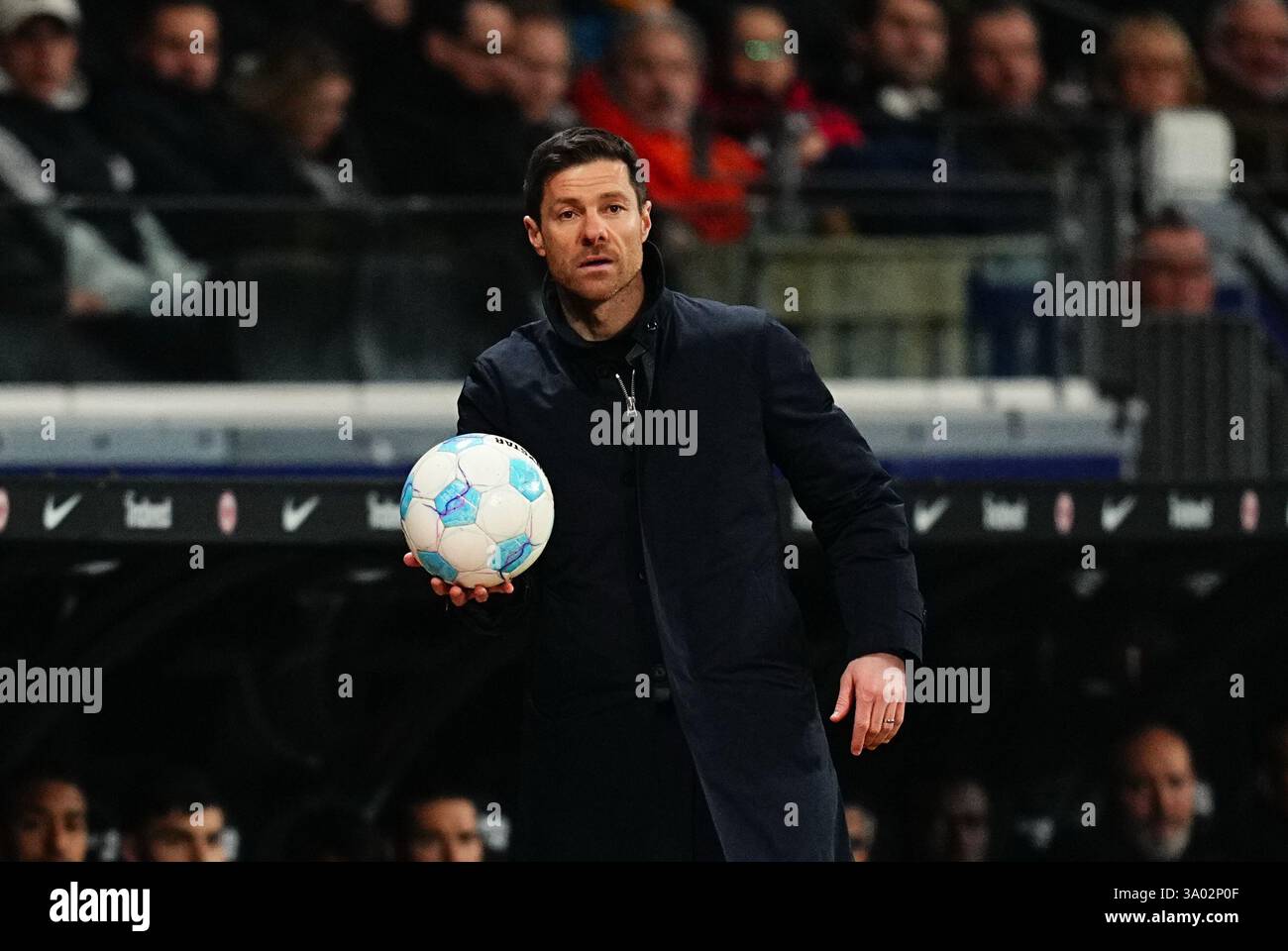 March 01 2025: Xabi Alonso of Bayer 04 Leverkusen controls the ball ...