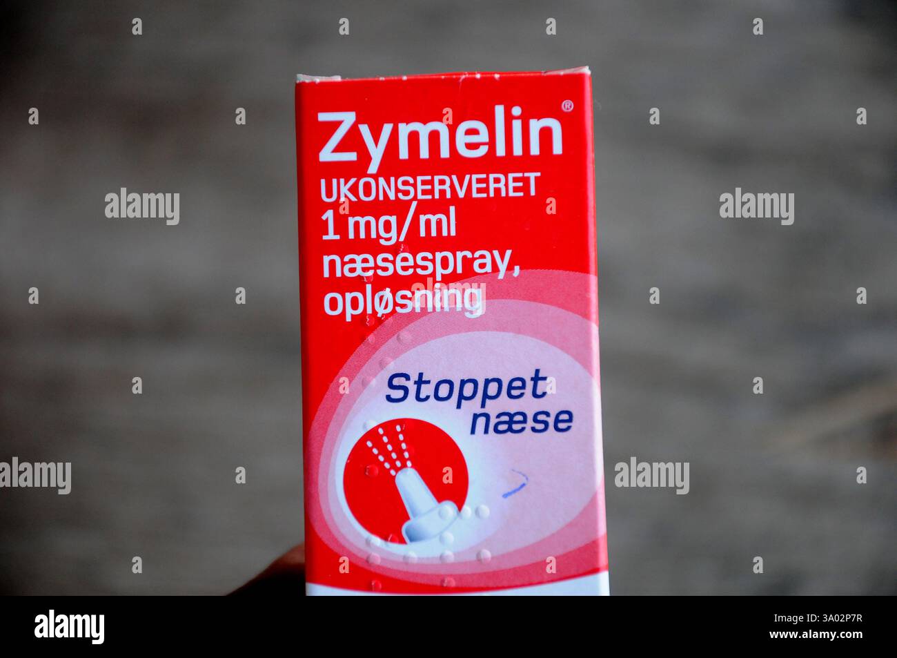Copenhagen/ DenmarK/02 MARCH 2025/Nose stop medicne zymelin kastrup ...