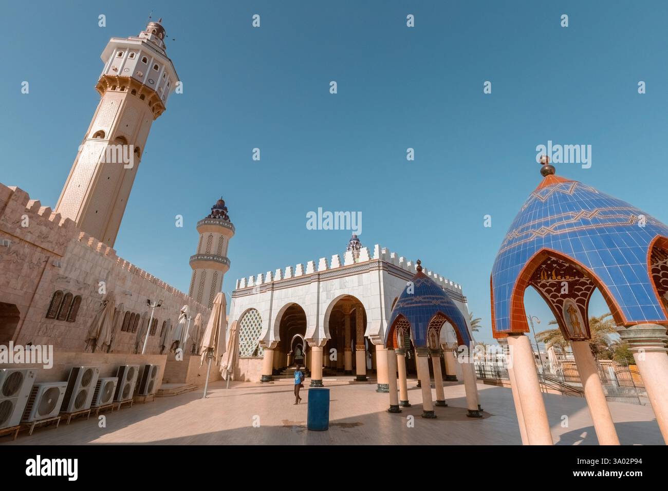 Outside view architecture details of Touba Mosque in Touba Senegal ...