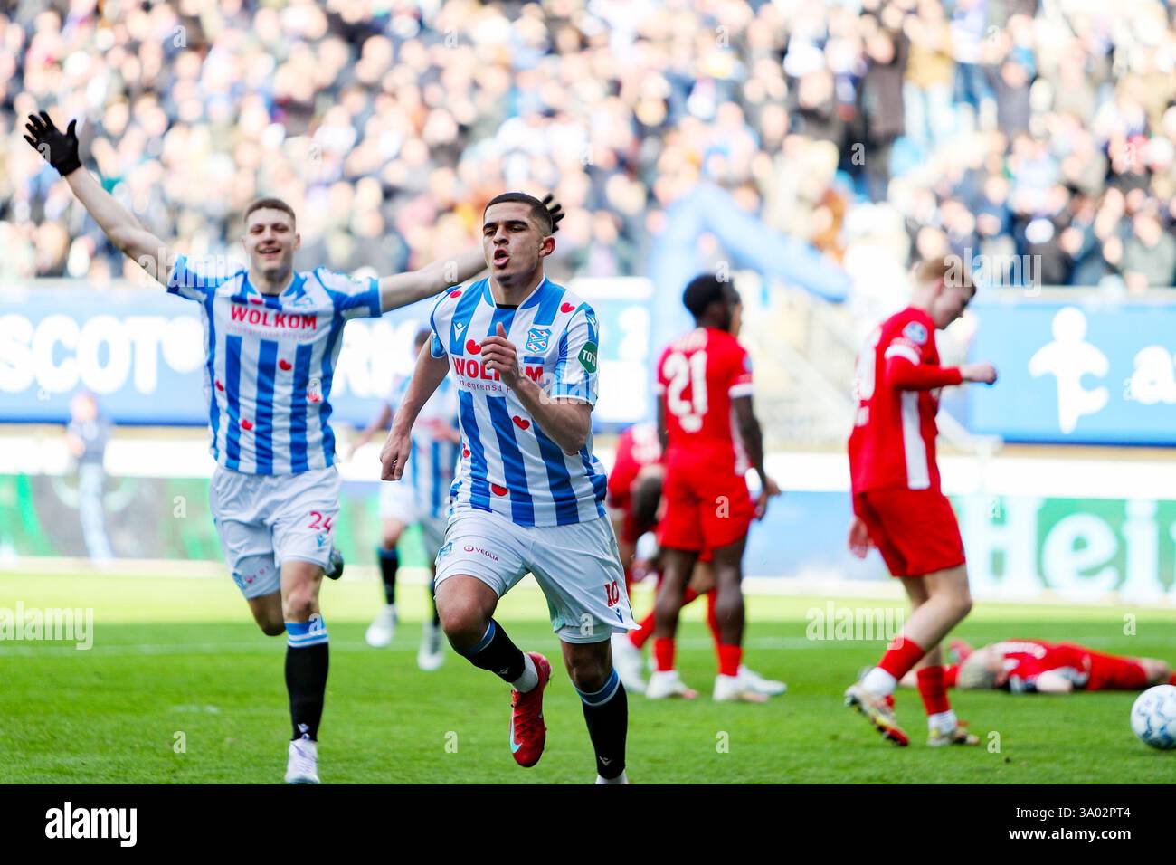 Heerenveen, Netherlands. 02nd Mar, 2025. HEERENVEEN - 02-03-2025, Abe Lenstra Stadion. Dutch ...