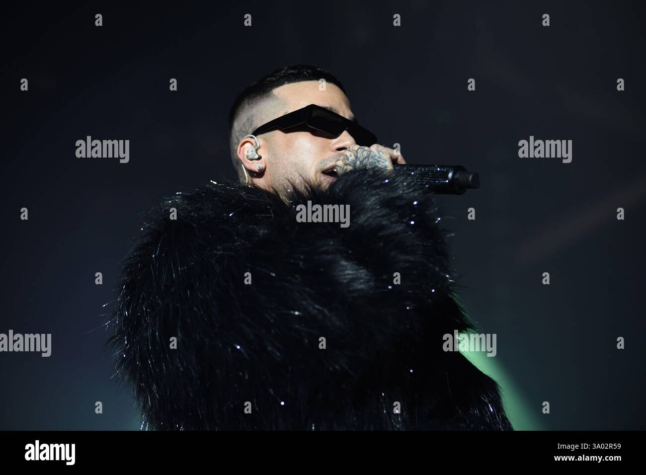 March 1, 2025, Padua, Italy, Italy: Italian singer Sfera Ebbasta ...