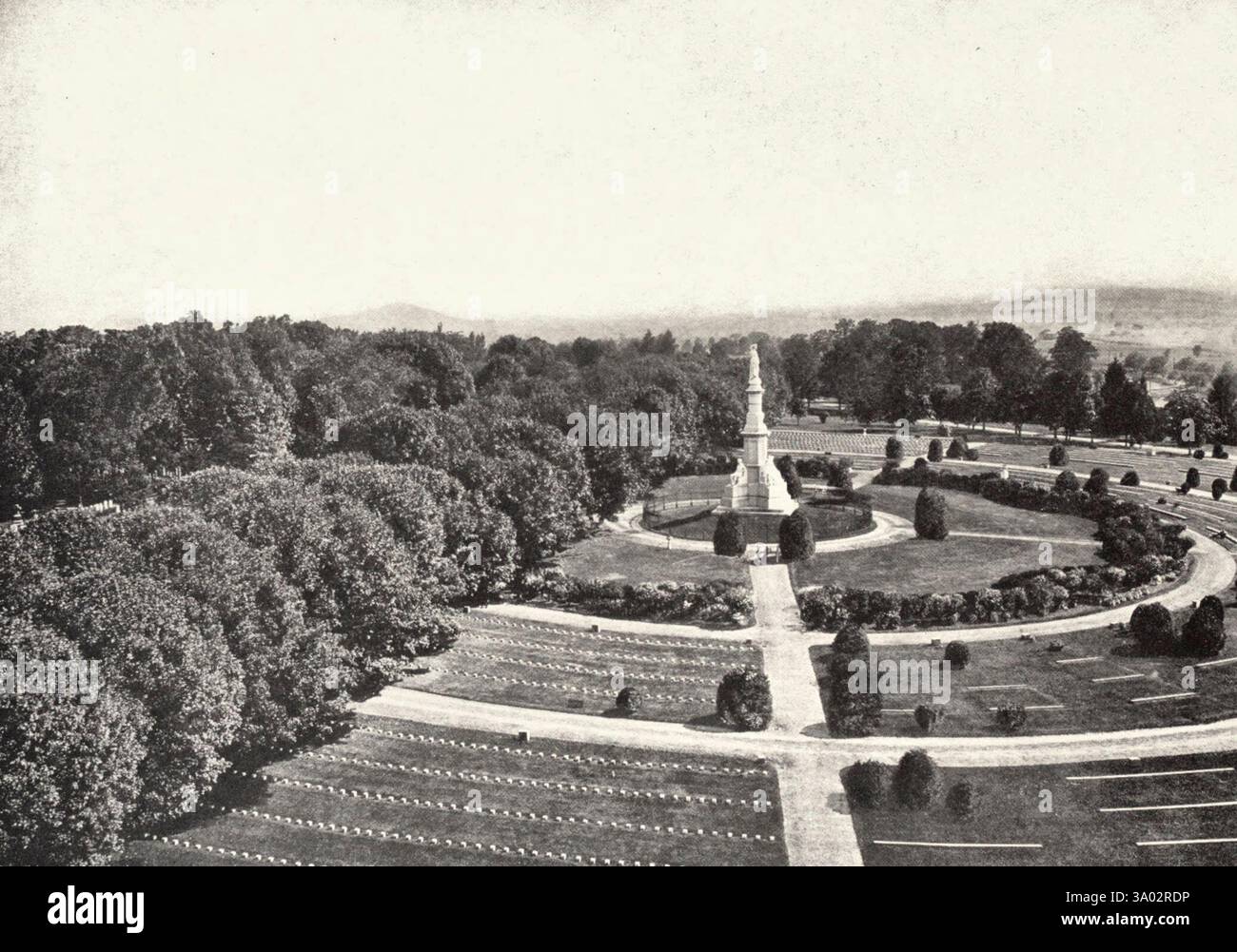 Gettysburg cemetery aerial hi-res stock photography and images - Alamy