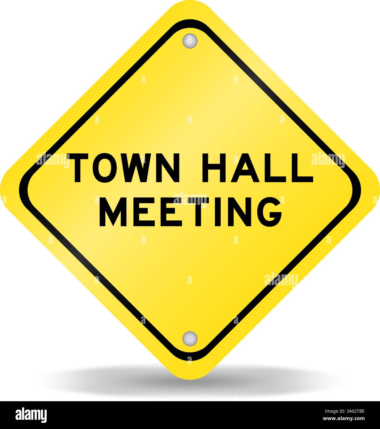 Town hall meeting sign Stock Vector Images - Alamy