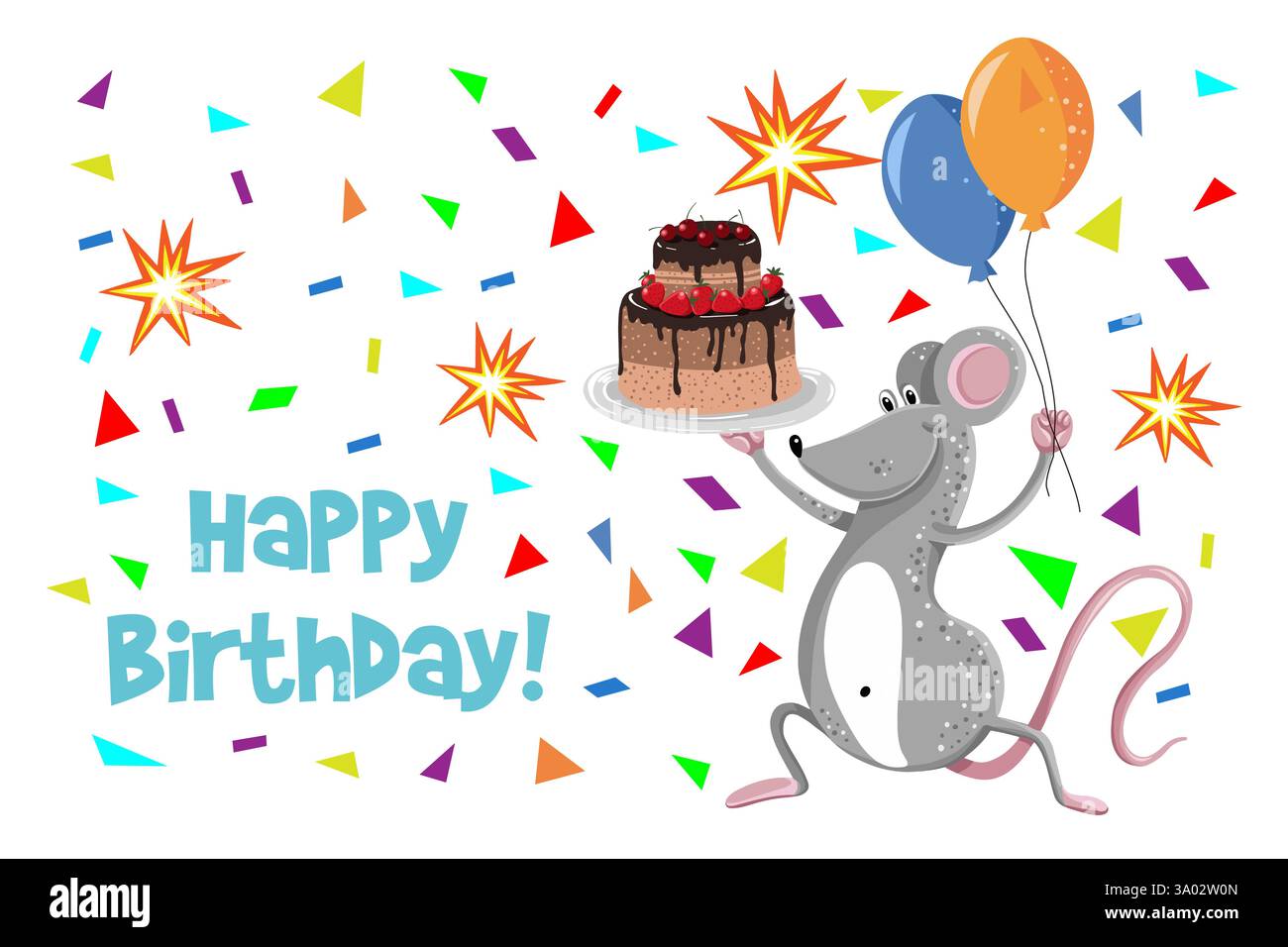 Happy birthday mouse hi-res stock photography and images - Alamy