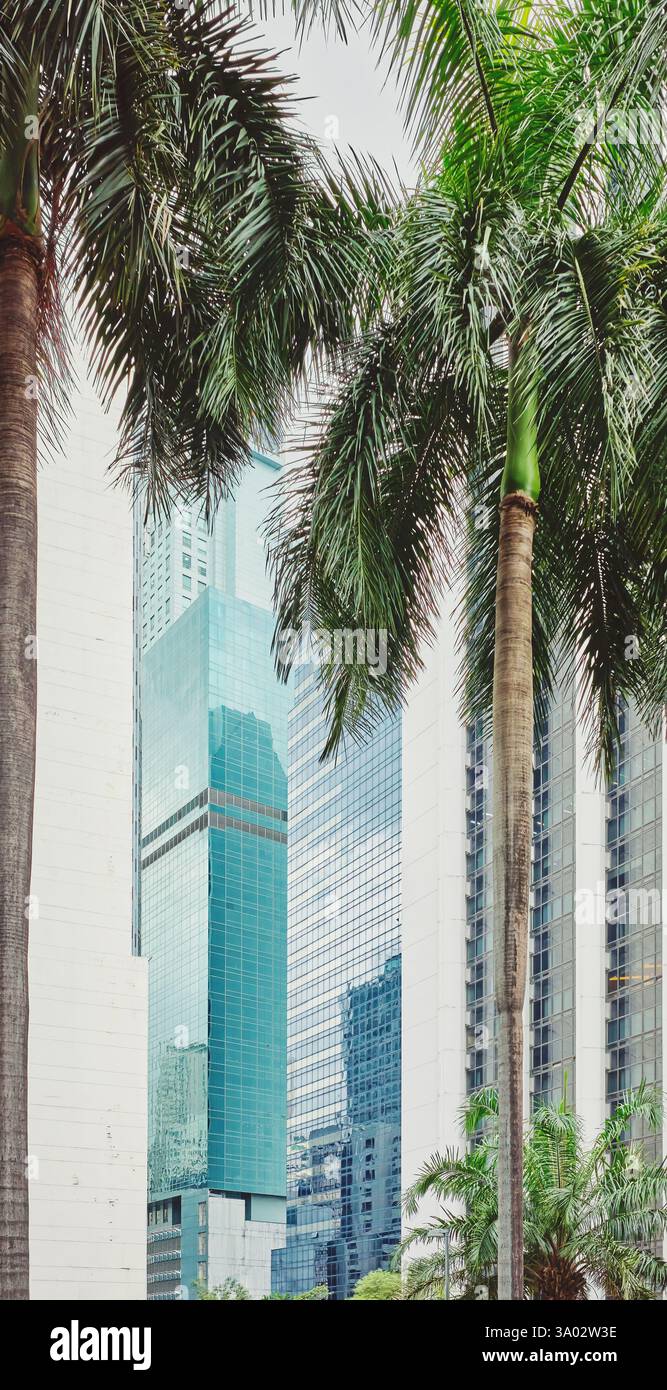 Urban background, color toning applied, Manila, Philippines Stock Photo ...