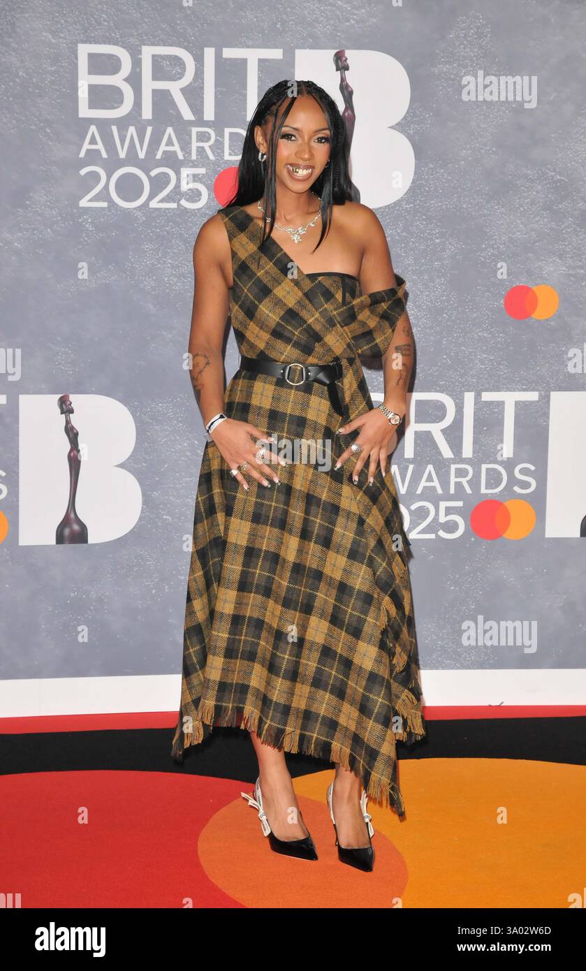 London, UK. 01st Mar, 2025. Nia Archives (Dehaney Nia Hunt) at the BRIT ...