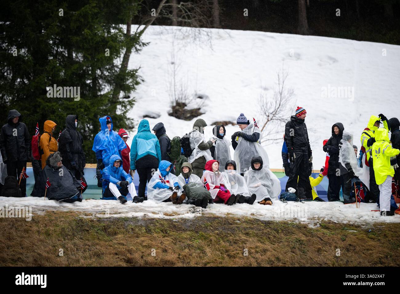 Trondheim, Norway. 02nd Mar, 2025. 250302 Spectators ahead of the women ...